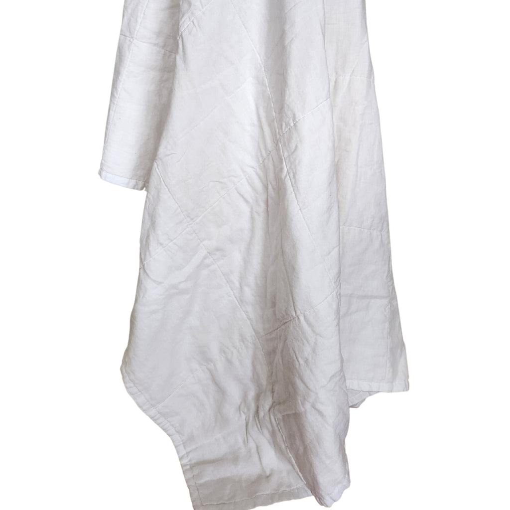 STONEWASHED LINEN THROW | 160*210 Pearl – B E H R & C O.